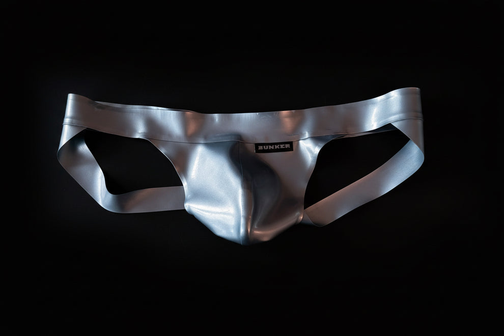 Premium Metallic Blue Jockstrap – Bunker Gear Precision Latex